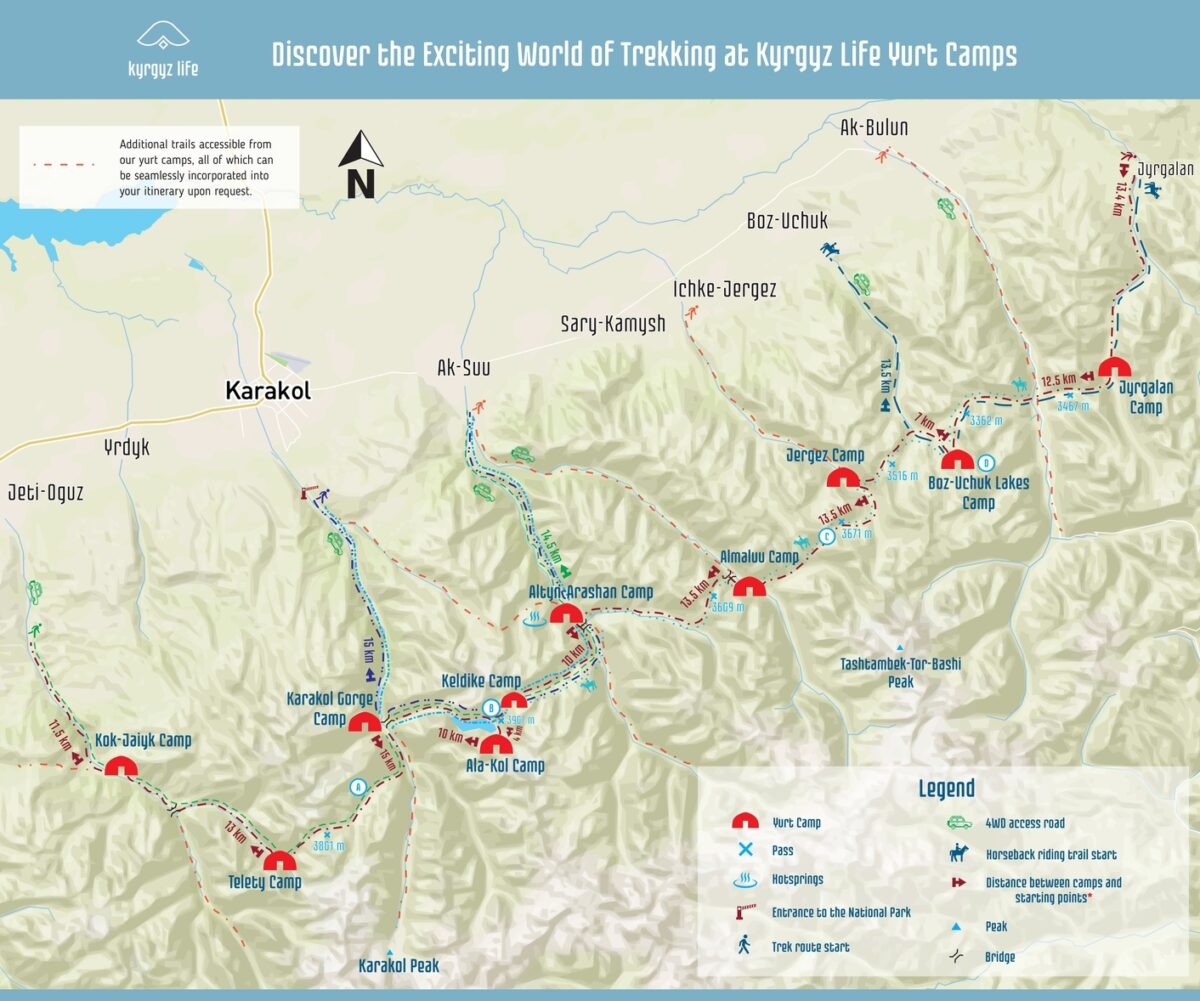 Yurt camps – Kyrgyz Life Tour Company, trekking Kyrgyzstan, tours, yurt ...